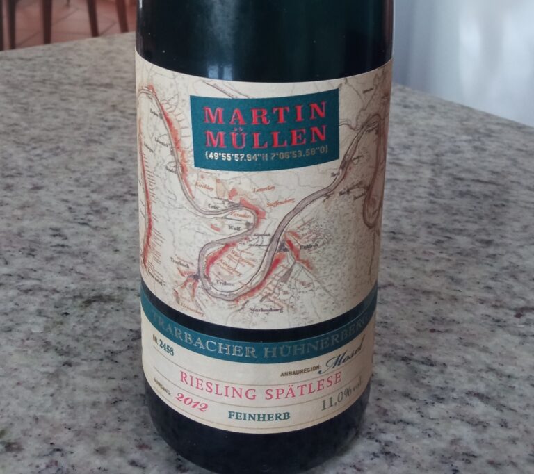 Riesling Trarbacher Huhnerberg Spatlese 2012, Martin Müllen: il vino ...